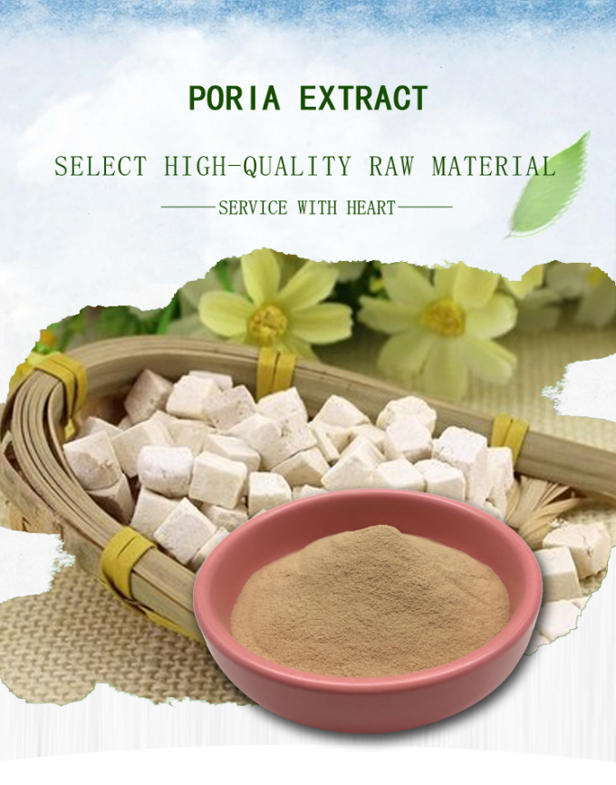 Polysaccharide Mycelium Poria Cocos Extract Brown Yellow Fine Powder