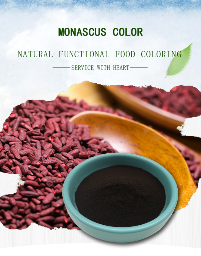 Red Yeast Rice Monascus Red Natural Food Additives Dark Red Powder