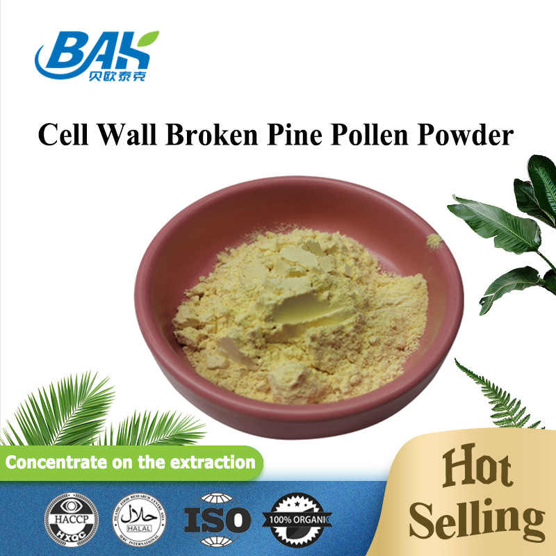 Natural Pine Pollen Powder High Quality Cell Wall Broken Pine Pollen Powder